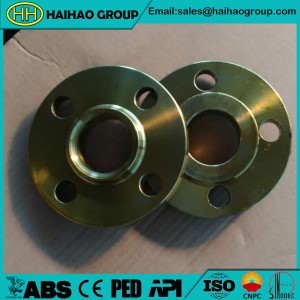 JIS B2220 SS400 5K Yellow Paint Slip On Flange | China Hebei Haihao ...