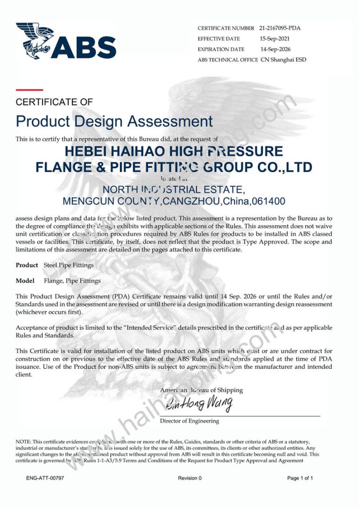 Haihao Group approved quality certifications | China Hebei Haihao ...