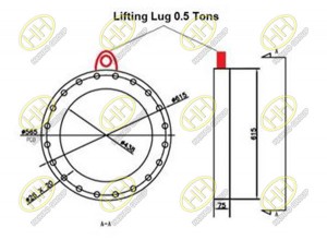 Spacer ring flange with lifting lug - China Hebei Haihao Flange Factory